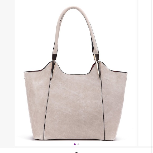 Mkf Collection | Bags | New Cream Colored Purse With Red Interior ...